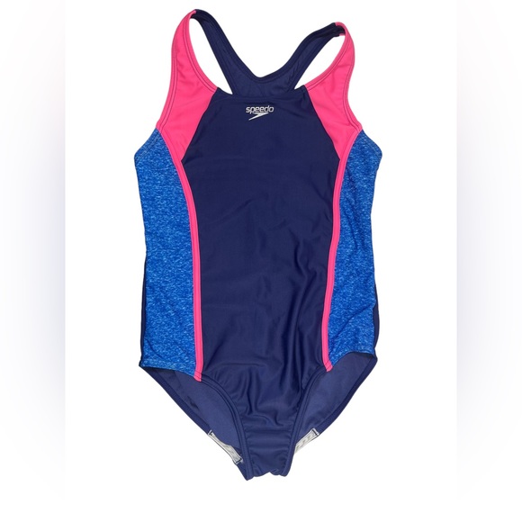 Speedo | Swim | Speedo Pink Blue One Piece Bathingswim Suit Racerback ...